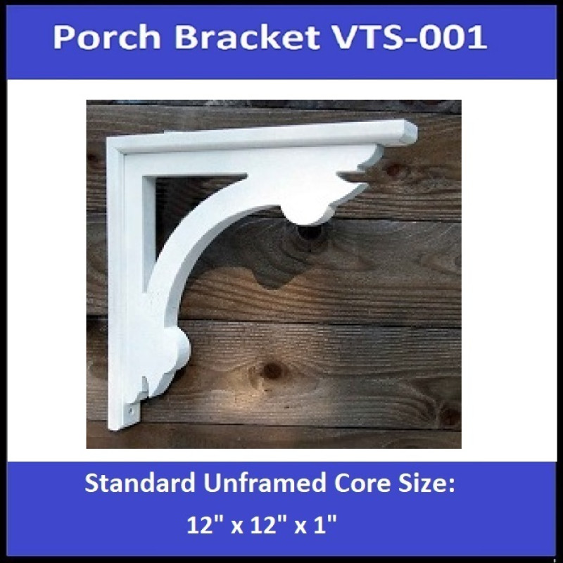 Vintage Style Crescent Shaped Porch Bracket Design